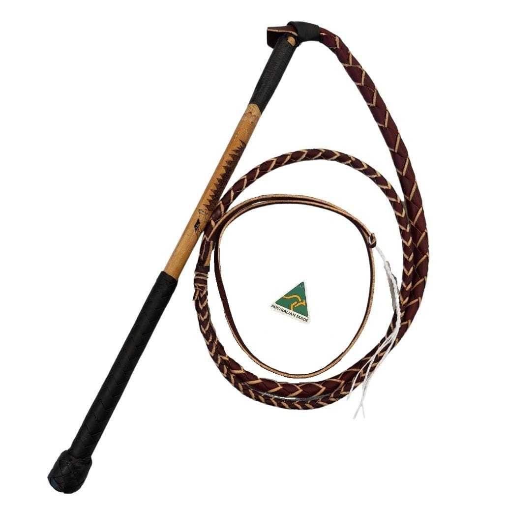 "Tasmanian Tiger" Stockwhip - Simon Martin Whips & Leathercraft