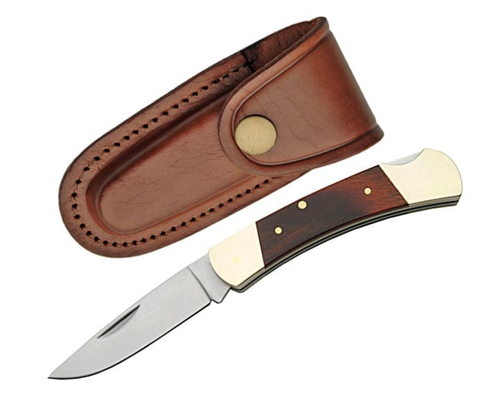 Quality Lockback Knife - Simon Martin Whips & Leathercraft